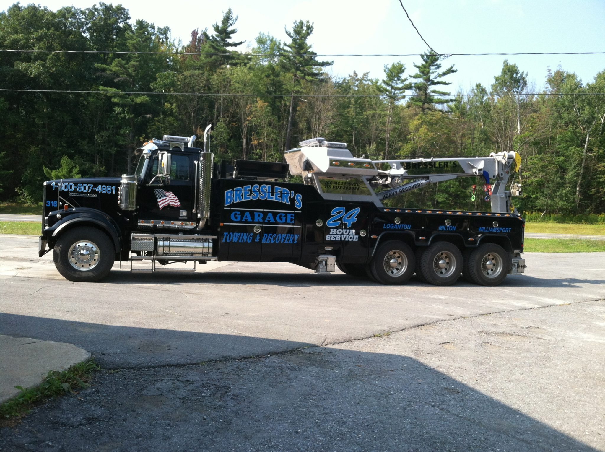 Equipment - Heavy Duty Towing & Recovery - Bresslers Garage